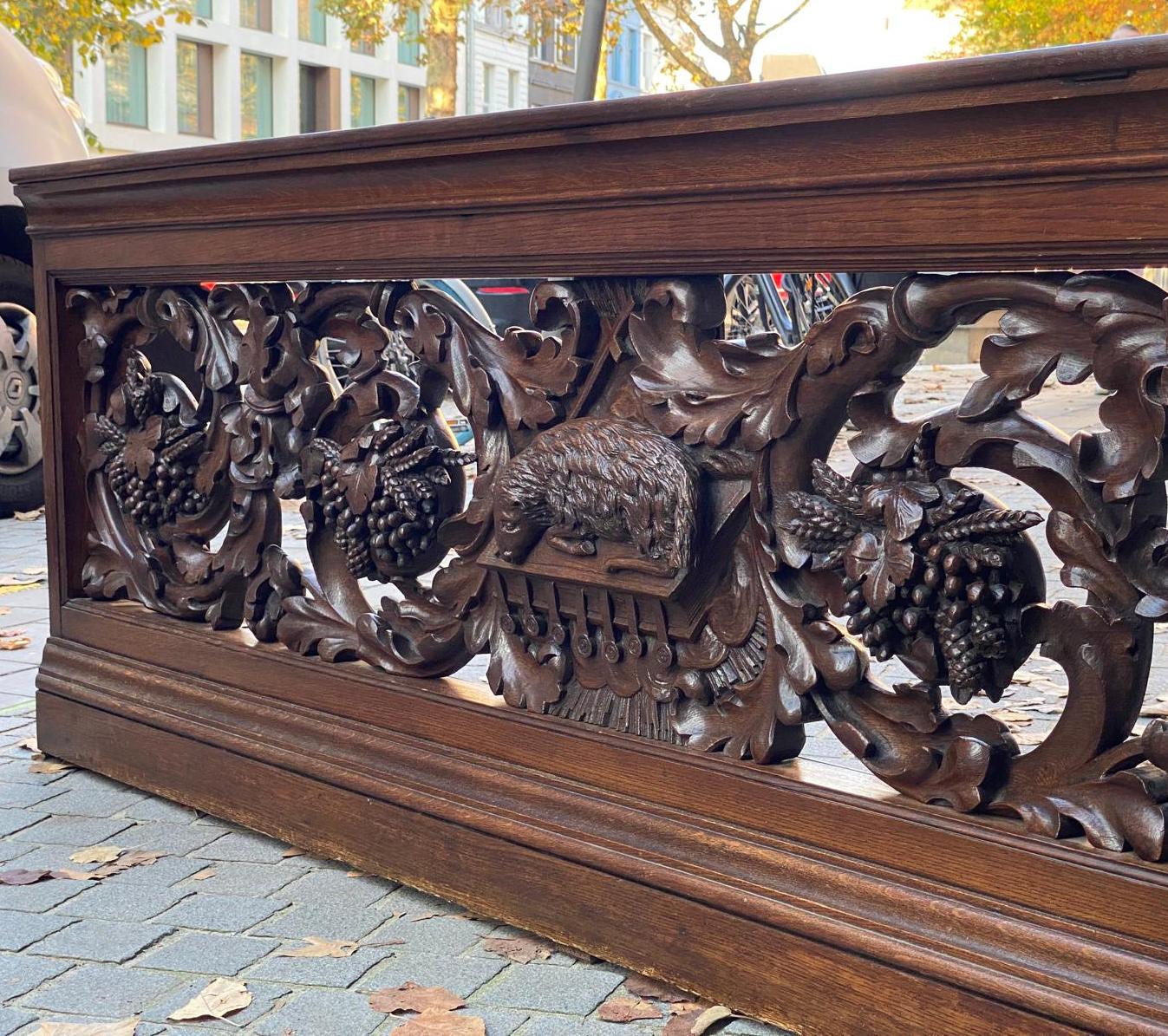 ARRIVES MAR 2025: Oak Wood Baroque Communion/altar Rail/railing/divider ...