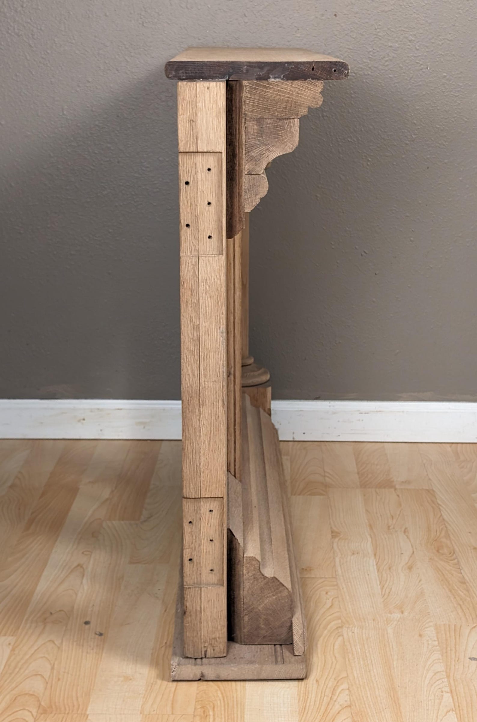 Unfinished Oak Wood Gothic Communion/altar Rail/railing/divider - Etsy