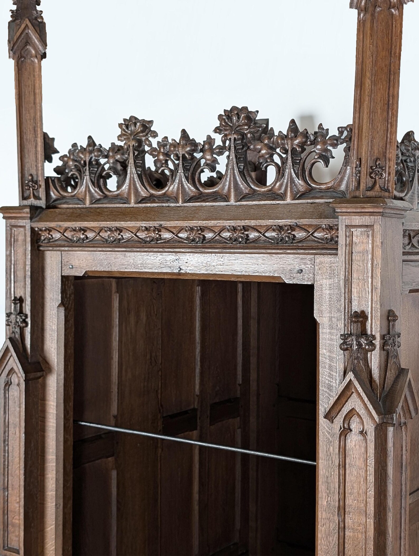 Beautifully Carved Antique Gothic Revival Confessional Catholic Church ...
