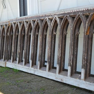 18 Feet of Rustic Gothic Wood Gothic Prayer/communion Rail/railing - Etsy