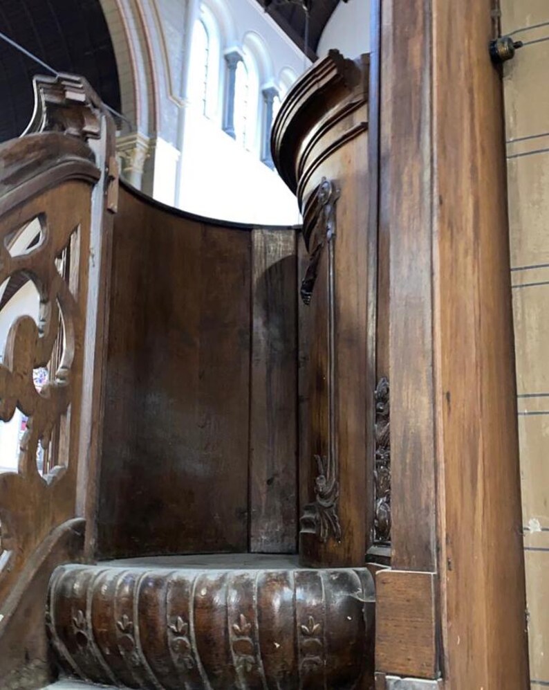Impressive 1700's Antique Baroque Church Pulpit in Solid Oak - Etsy