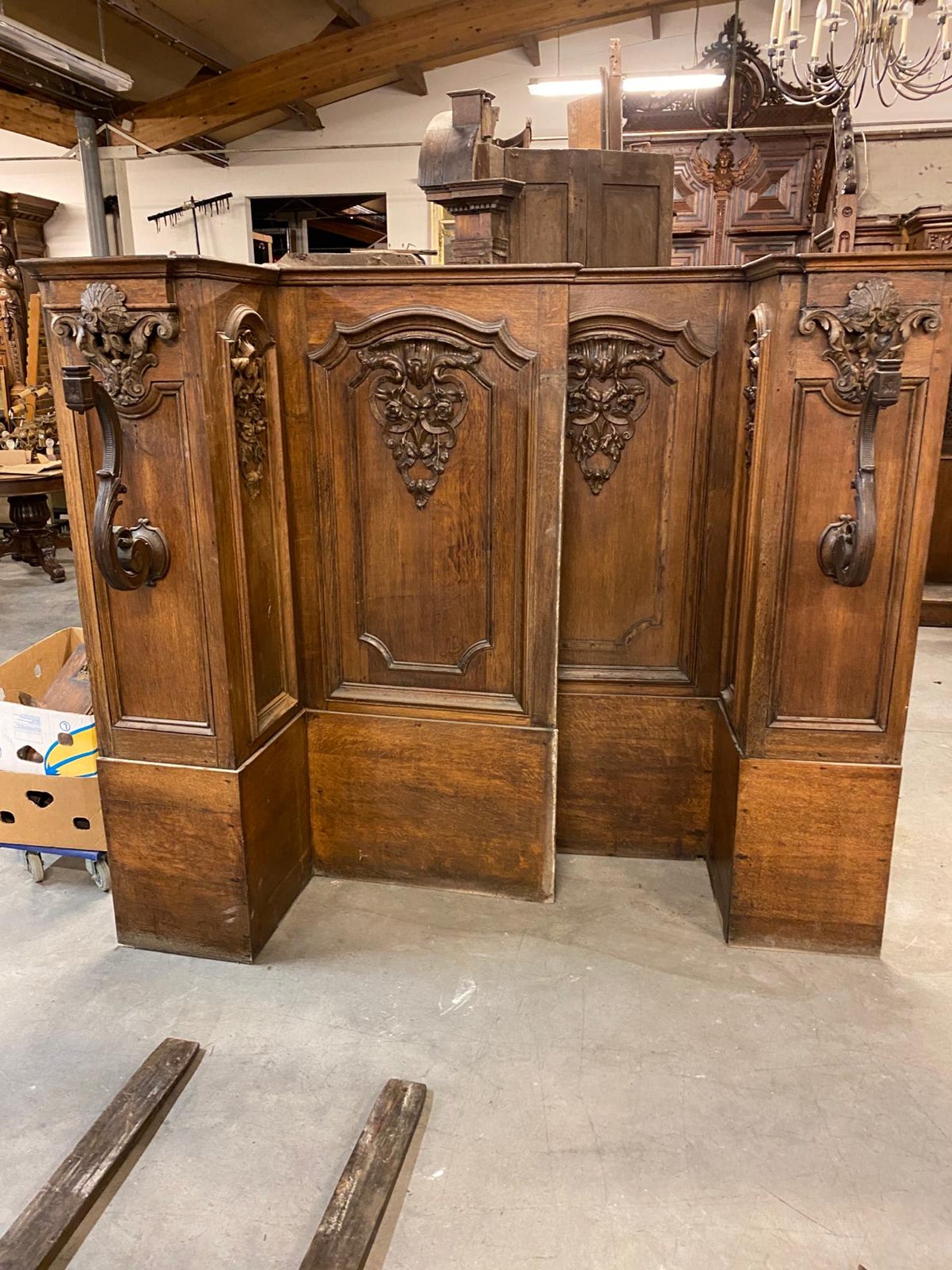 1700's Antique Baroque Church Altar in Oak Wood by Laurent Delvaux - Etsy