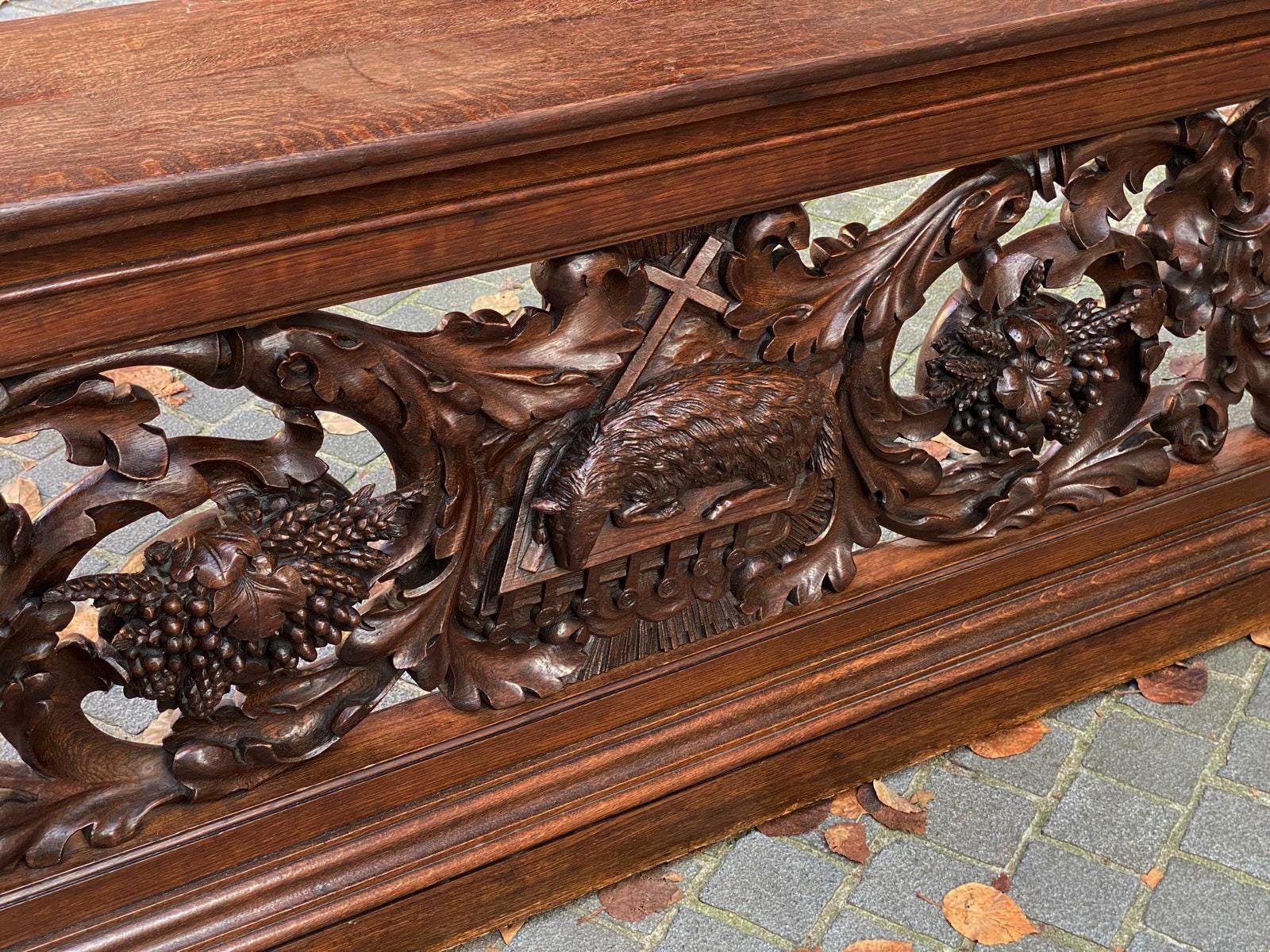 ARRIVES MAR 2025: Oak Wood Baroque Communion/altar Rail/railing/divider ...