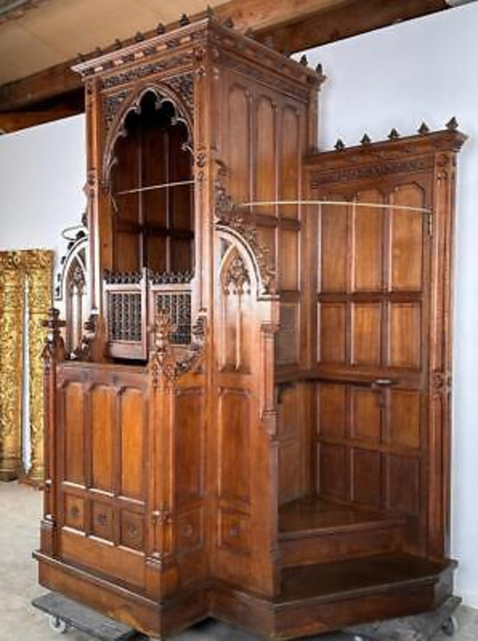 ARRIVES 2025: 3 AVAILABLE Antique Beautifully Carved Gothic ...