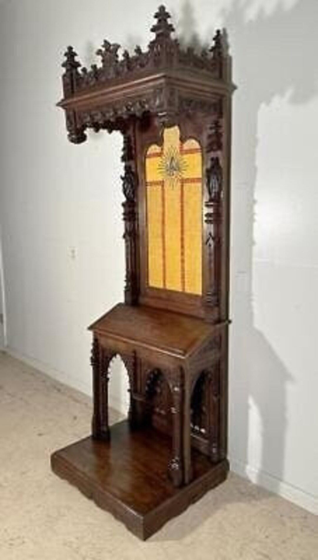 Impressive French Antique Gothic Revival Prie Dieu/kneeler/prayer ...