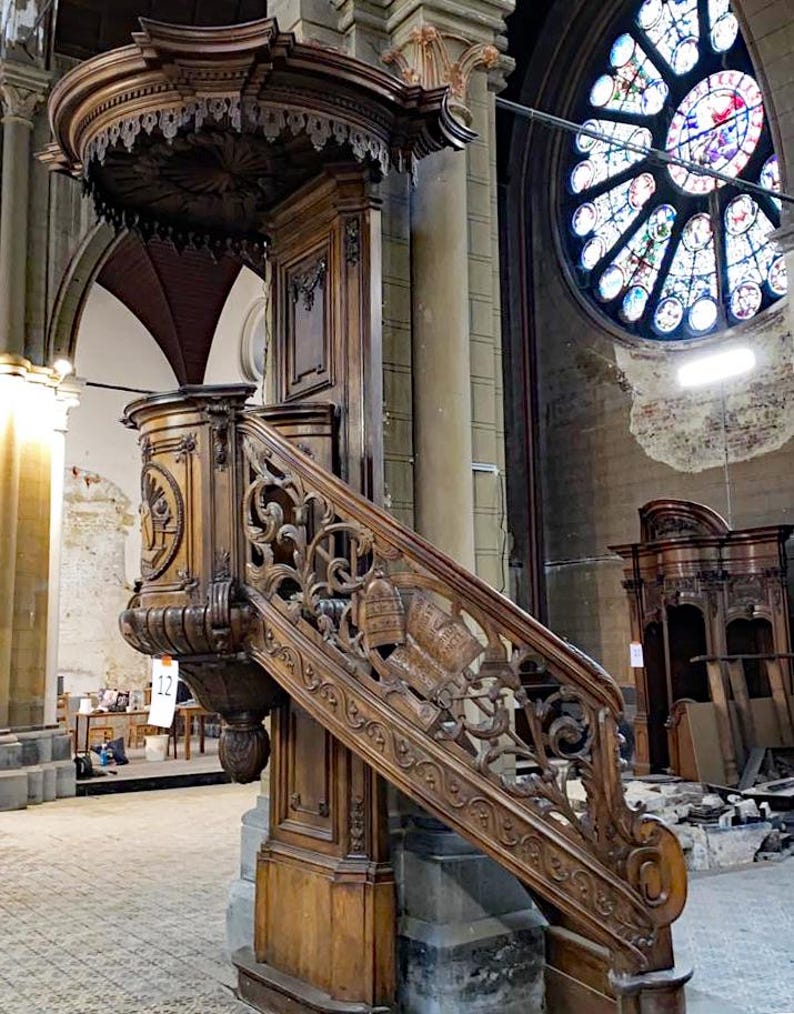 Impressive 1700's Antique Baroque Church Pulpit in Solid Oak - Etsy