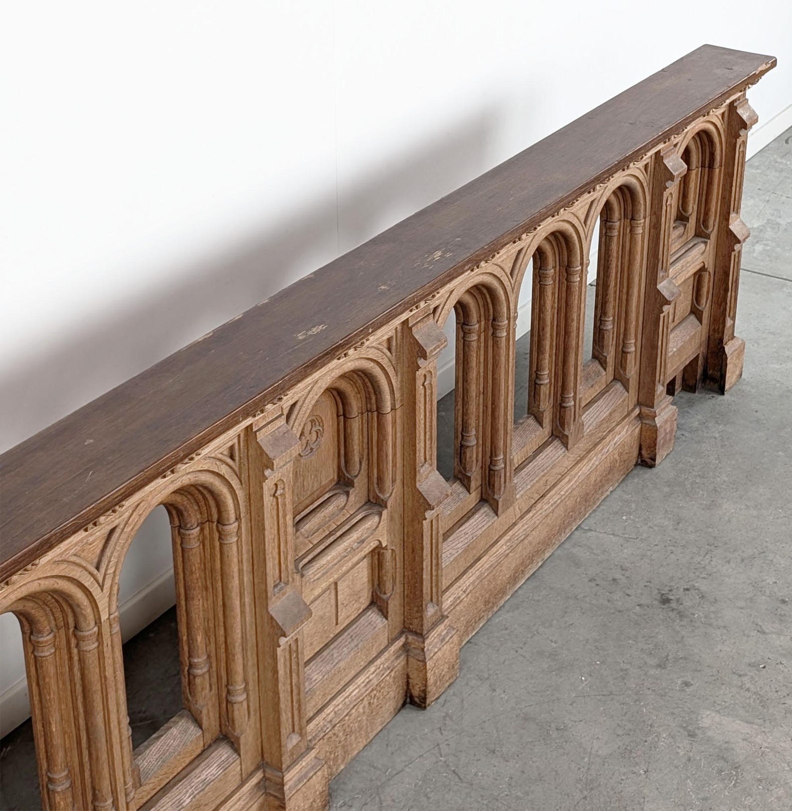 10' Each Pair Oak Wood Gothic Communion/altar Rails/railings Rail ...