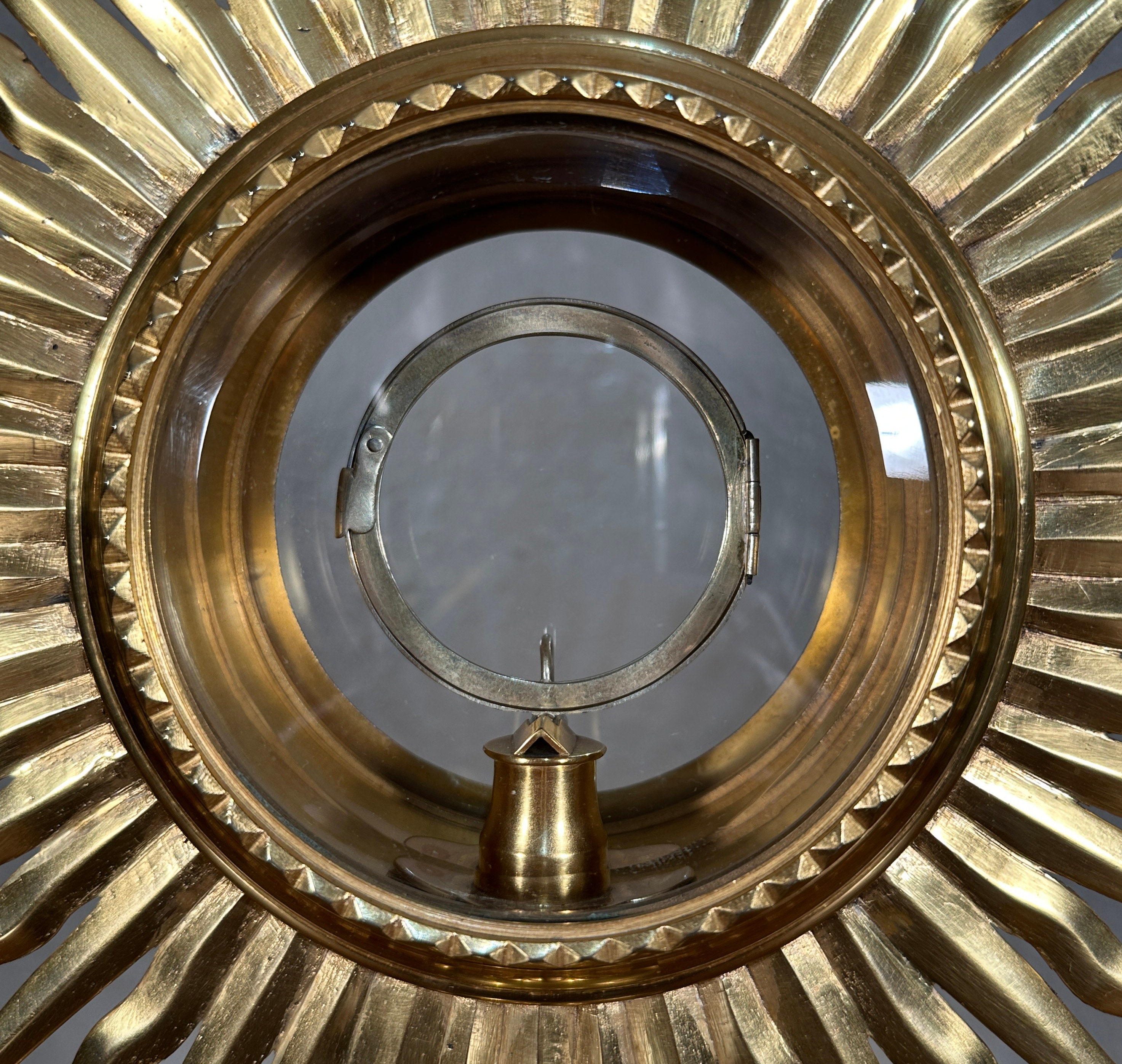 23 Tall Antique Bronze Monstrance - Etsy