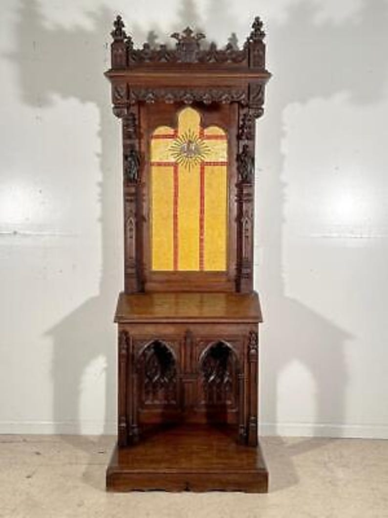 Impressive French Antique Gothic Revival Prie Dieu/kneeler/prayer ...