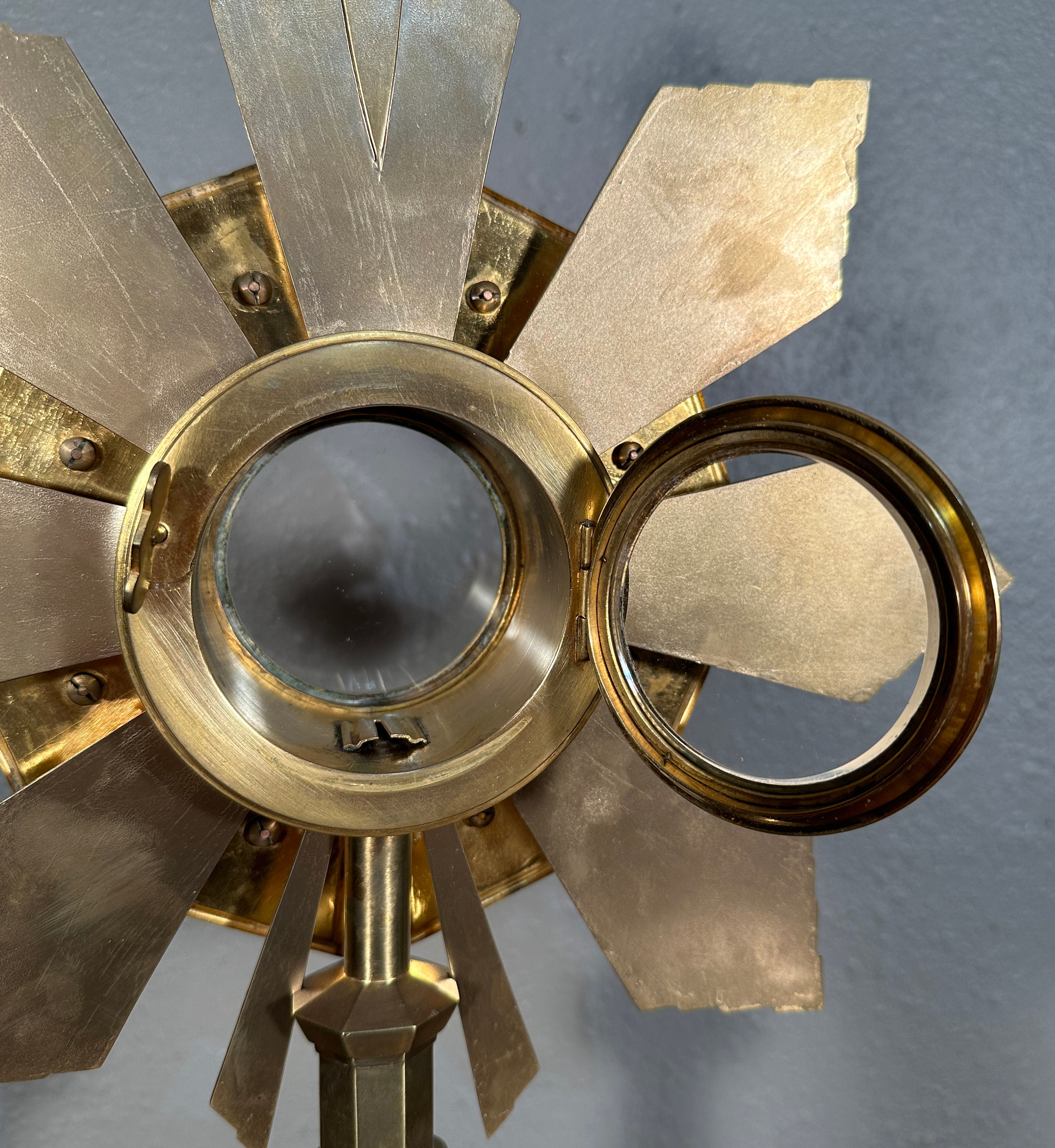 23 Tall Antique Enameled Bronze Gothic Monstrance With Celtic Cross - Etsy