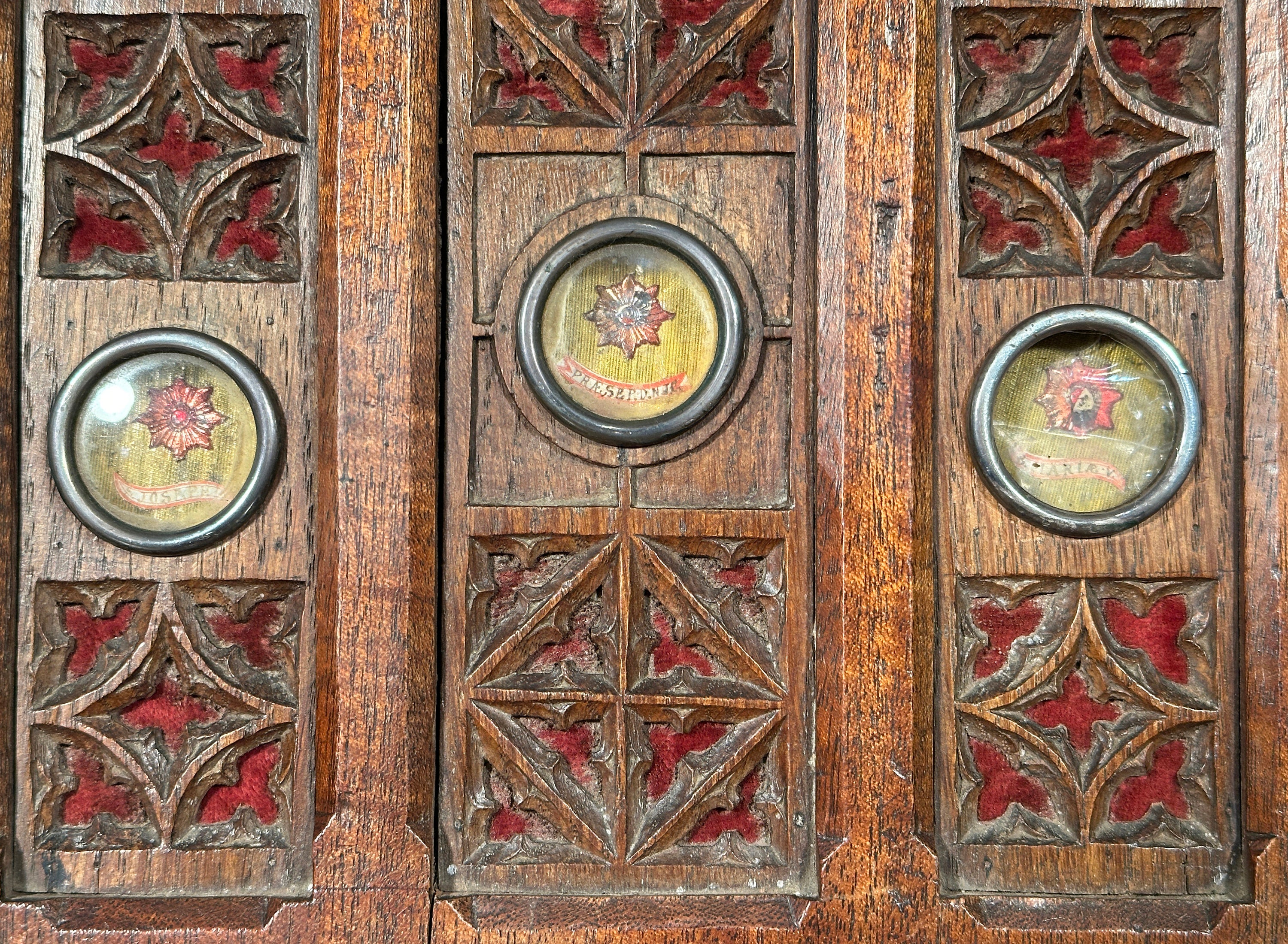 Antique Gothic Revival Reliquary With 3 Relics Mahogany Wood - Etsy
