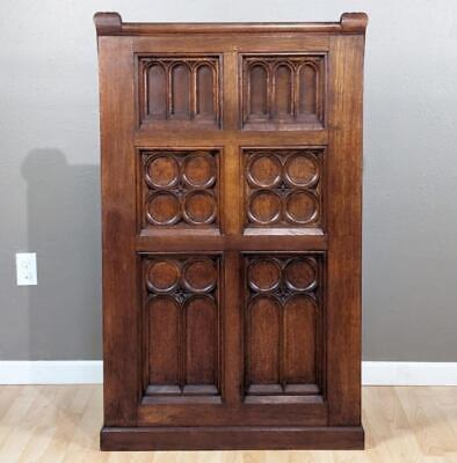50 Tall Antique Religious Gothic Pulpit/lectern/bookstand in Oak Wood ...