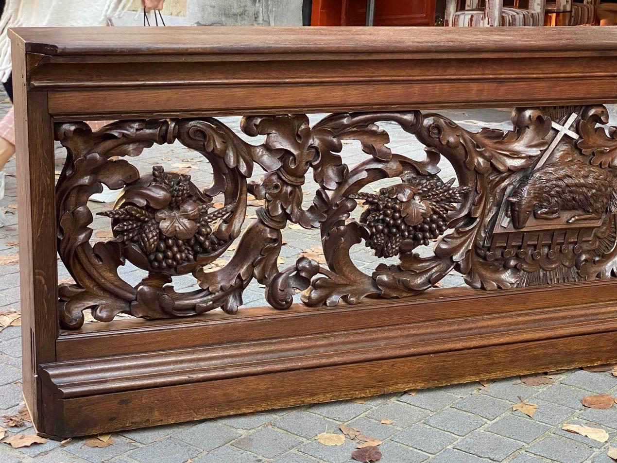 ARRIVES JAN 2025: Oak Wood Baroque Communion/altar Rail/railing/divider ...