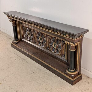 Gilded Oak Wood Gothic Revival Communion/altar Rail/railing/divider - Etsy