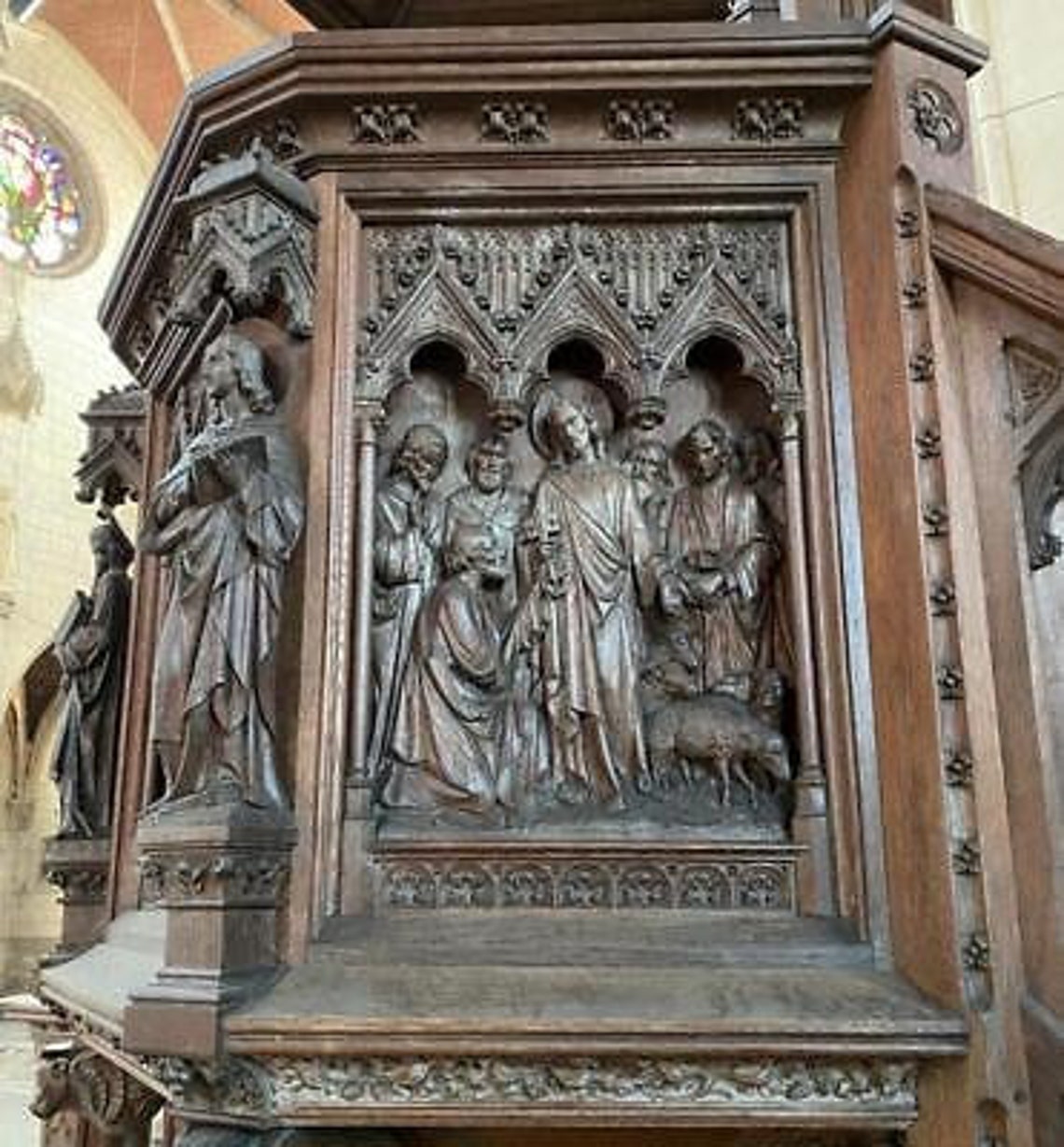Magnificent Antique Gothic Church Pulpit in Solid Oak - Etsy
