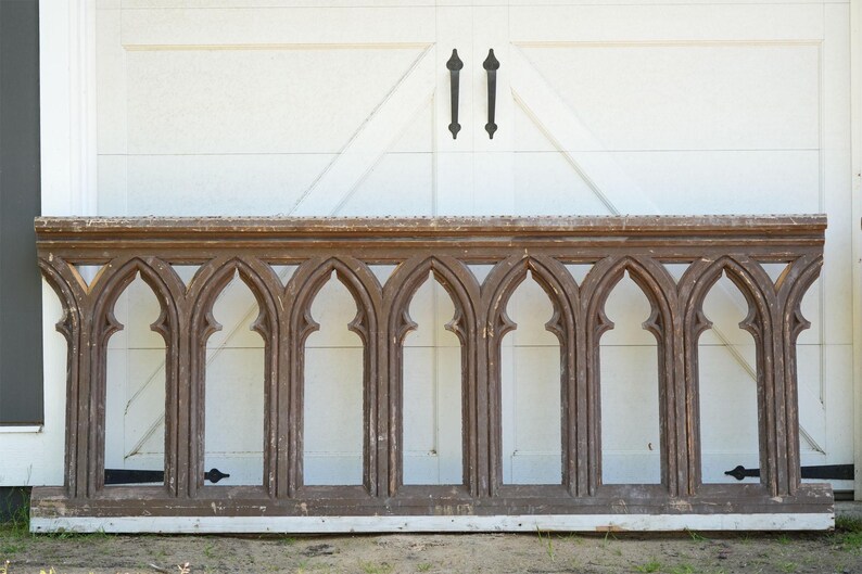 18 Feet of Rustic Gothic Wood Gothic Prayer/communion Rail/railing - Etsy