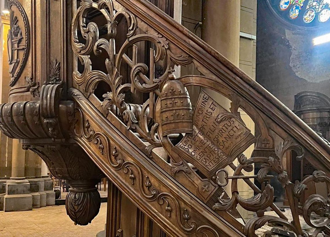 Impressive 1700's Antique Baroque Church Pulpit in Solid Oak - Etsy