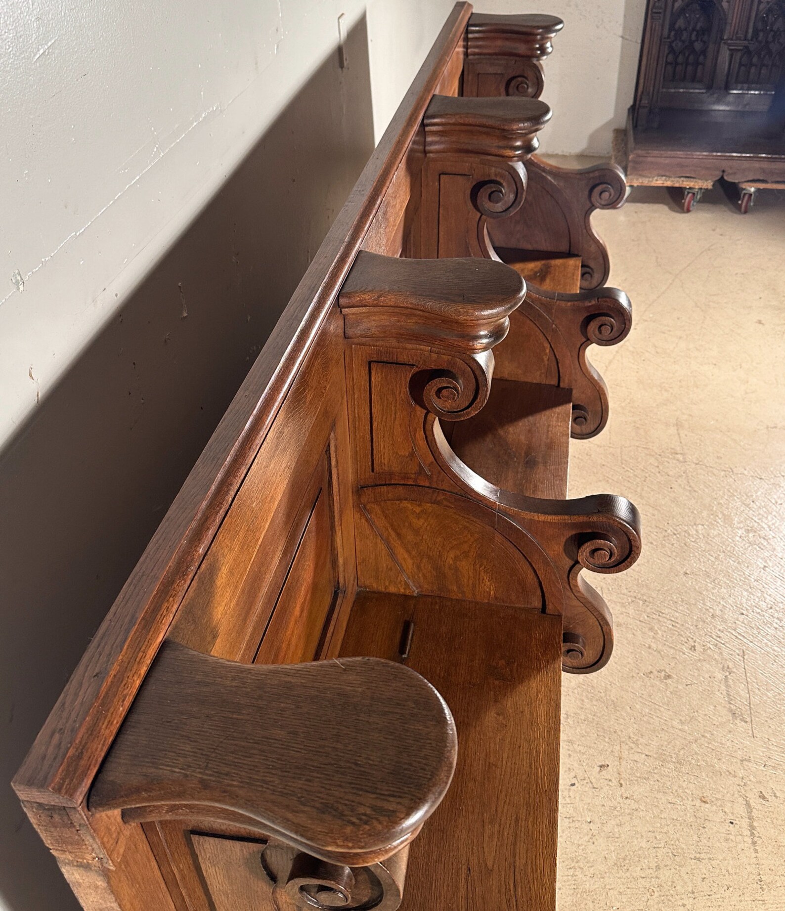 Antique French Louis Philippe Oak Wood Church Choir Bench/chair - Etsy