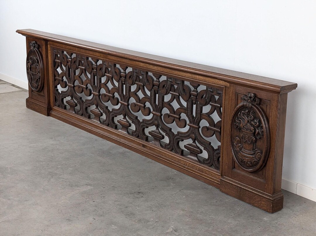Oak Wood Baroque Communion/altar Rail/railing/room Divider - Etsy