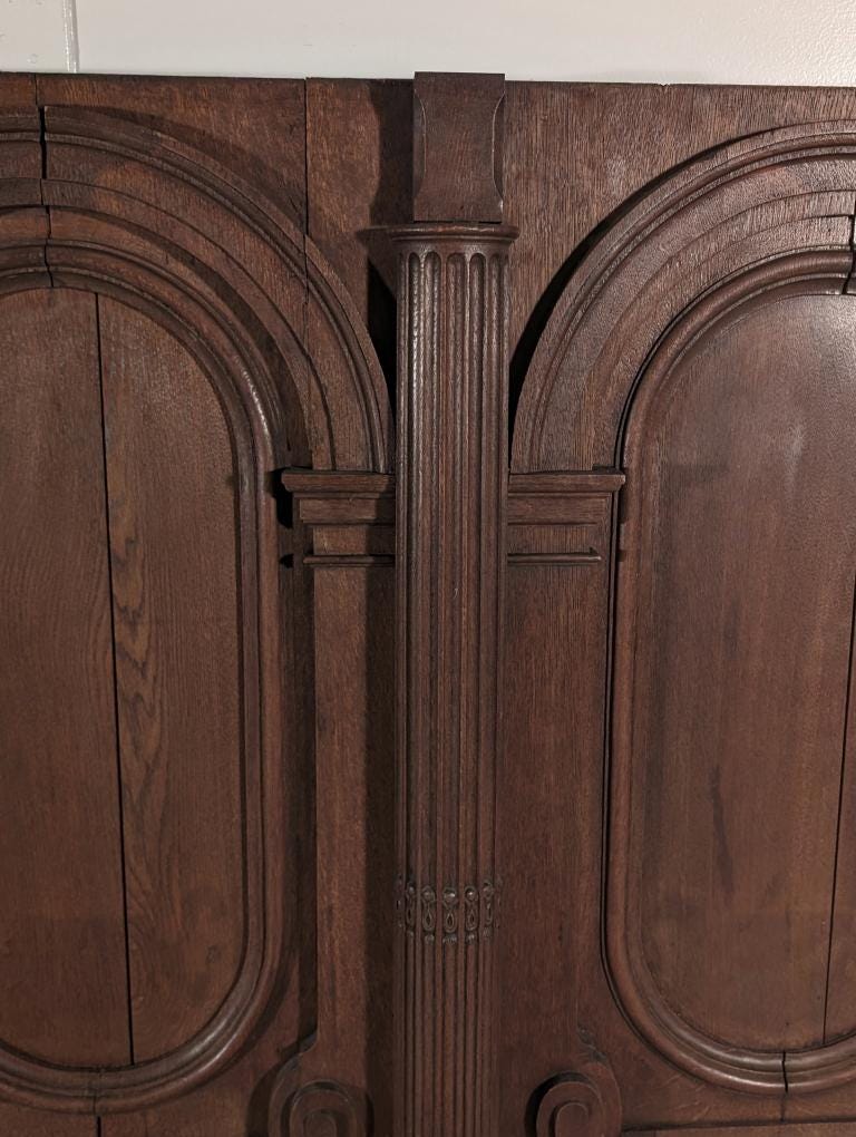 35 Linear Feet of Antique French Solid Oak Wood Boiserie/paneling ...
