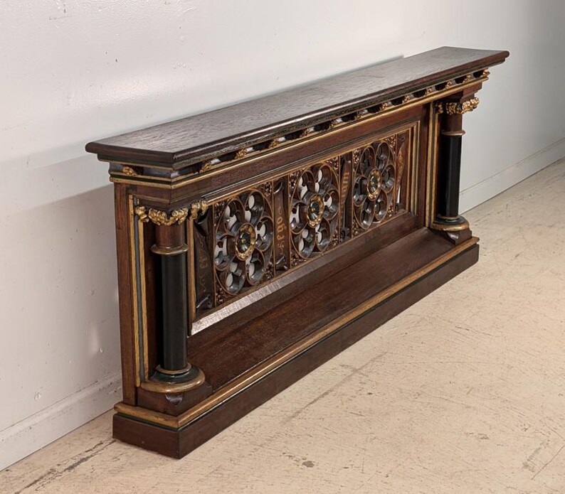 Gilded Oak Wood Gothic Revival Communion/altar Rail/railing/divider - Etsy