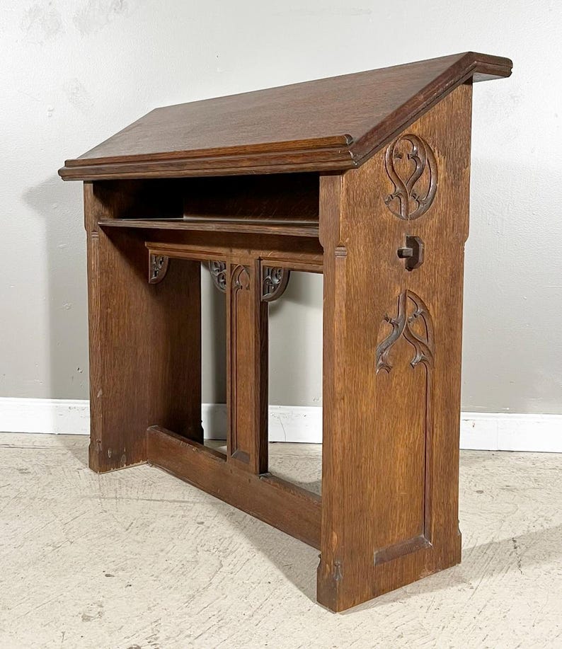 Gothic Antique Oak Wood Prayer/communion Rail/railing - Etsy