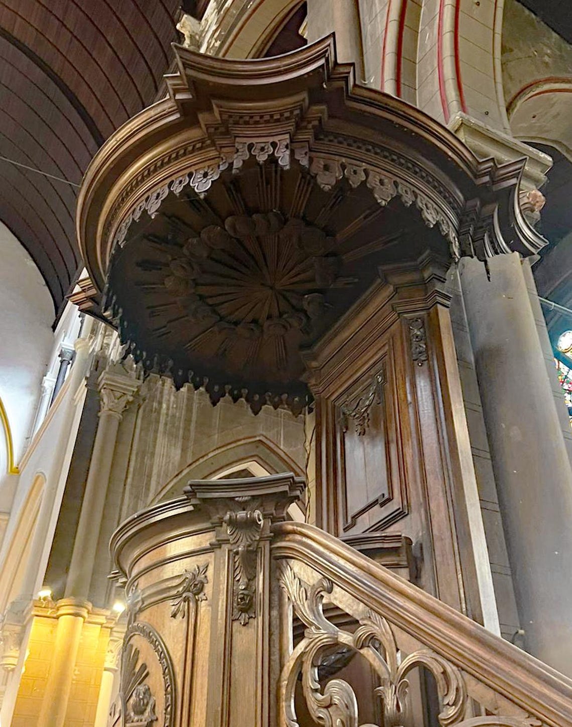 Impressive 1700's Antique Baroque Church Pulpit in Solid Oak - Etsy