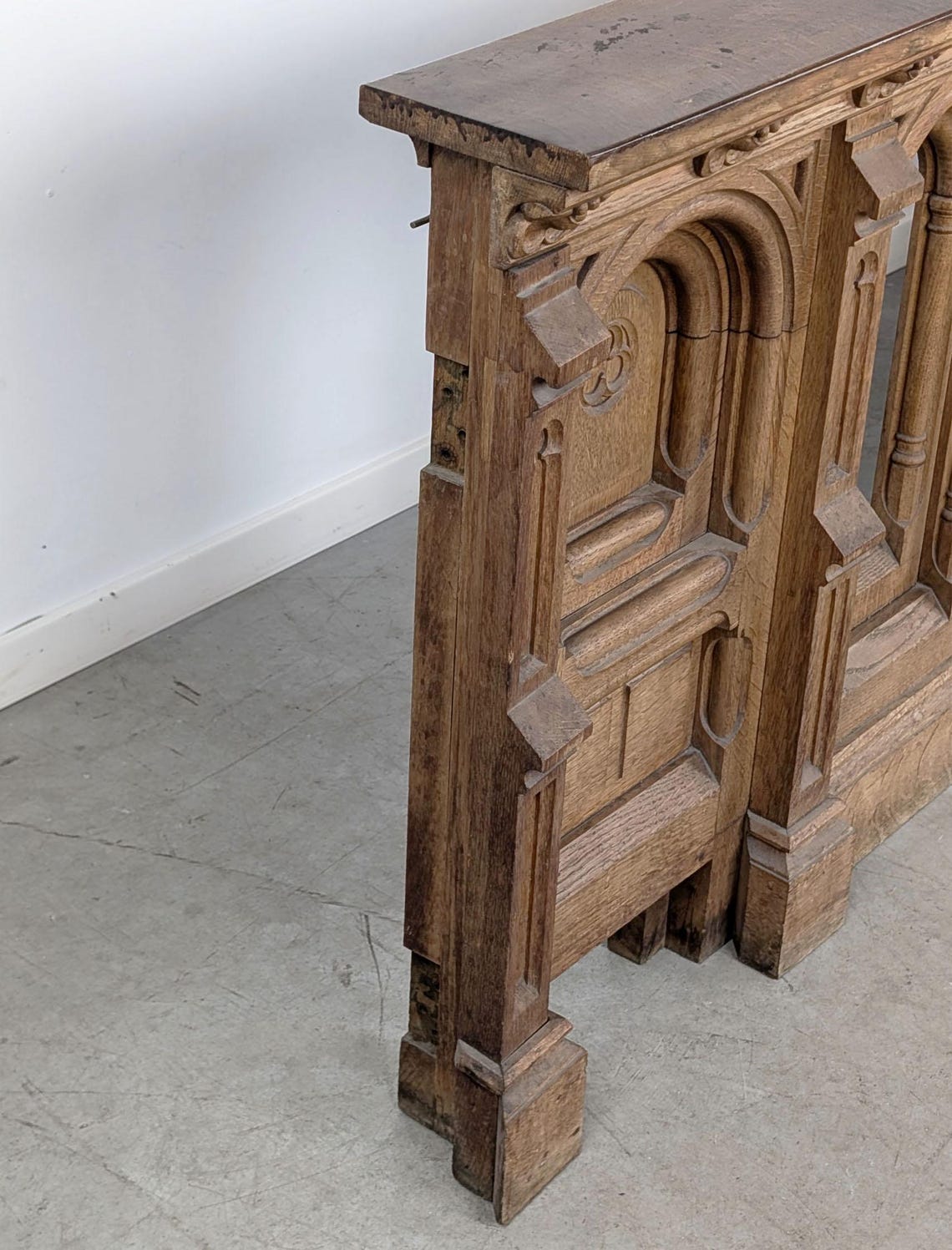 10' Each Pair Oak Wood Gothic Communion/altar Rails/railings Rail ...