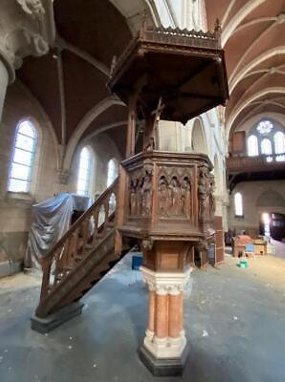 Magnificent Antique Gothic Church Pulpit in Solid Oak - Etsy