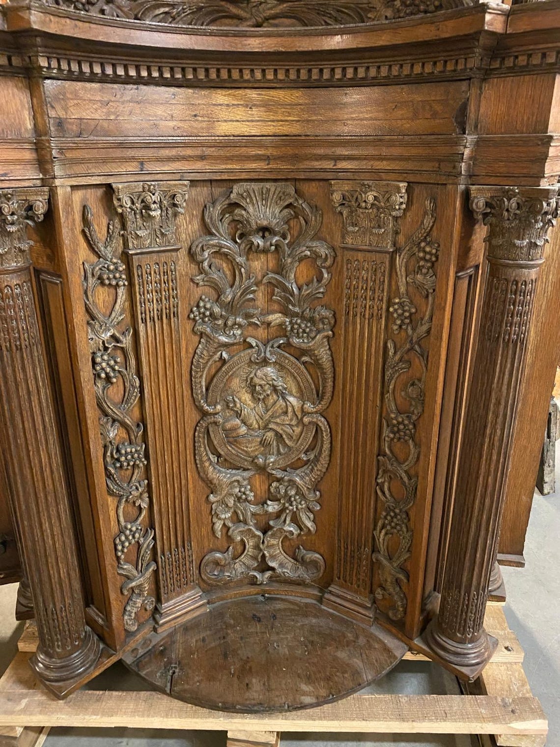 1700's Antique Baroque Church Altar in Oak Wood by Laurent Delvaux - Etsy