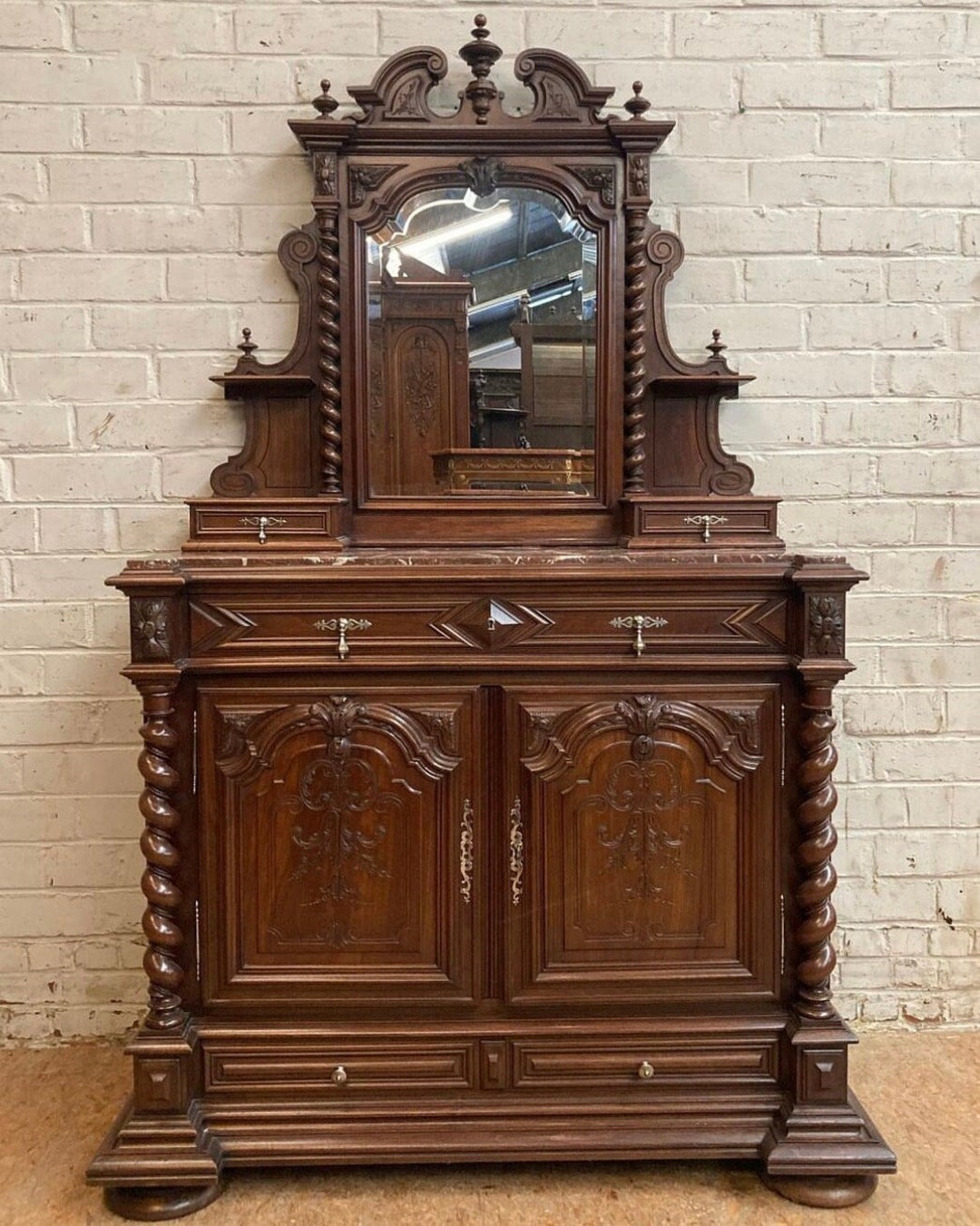 ARRIVES JULY 2024: Antique French Louis XIII Walnut Dresser/commode ...