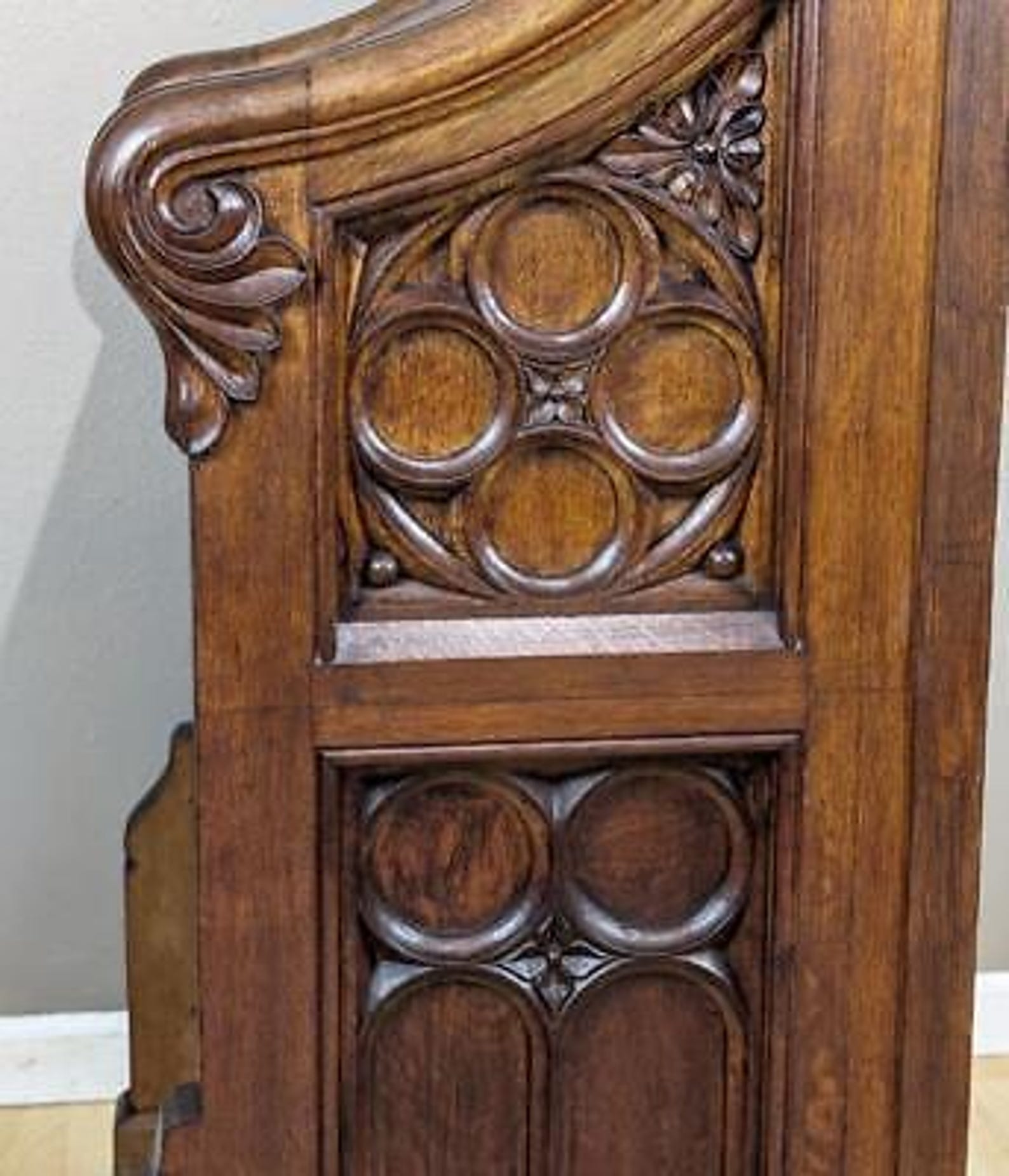 50 Tall Antique Religious Gothic Pulpit/lectern/bookstand in Oak Wood ...