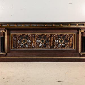 Gilded Oak Wood Gothic Revival Communion/altar Rail/railing/divider - Etsy
