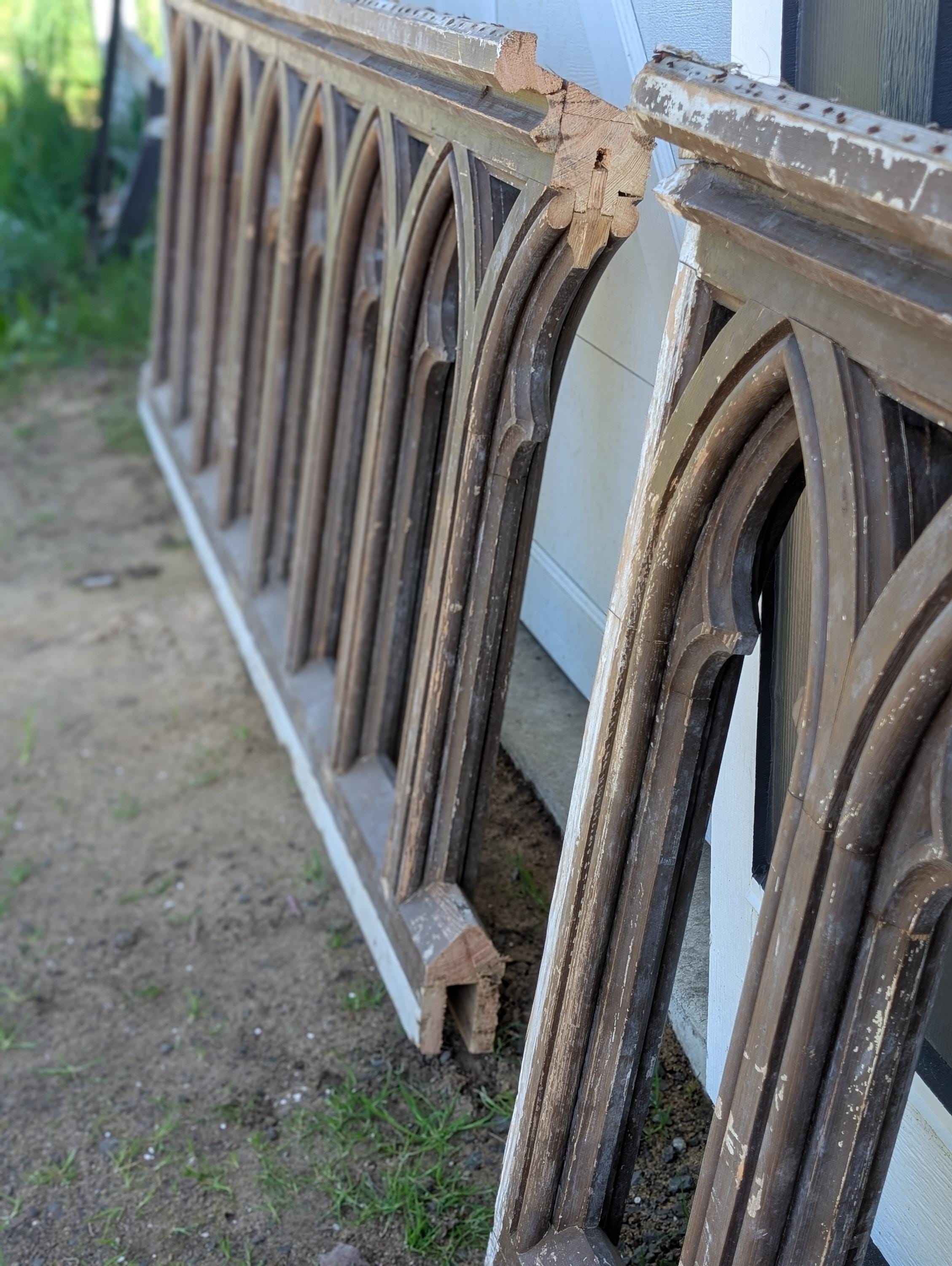 18 Feet of Rustic Gothic Wood Gothic Prayer/communion Rail/railing - Etsy