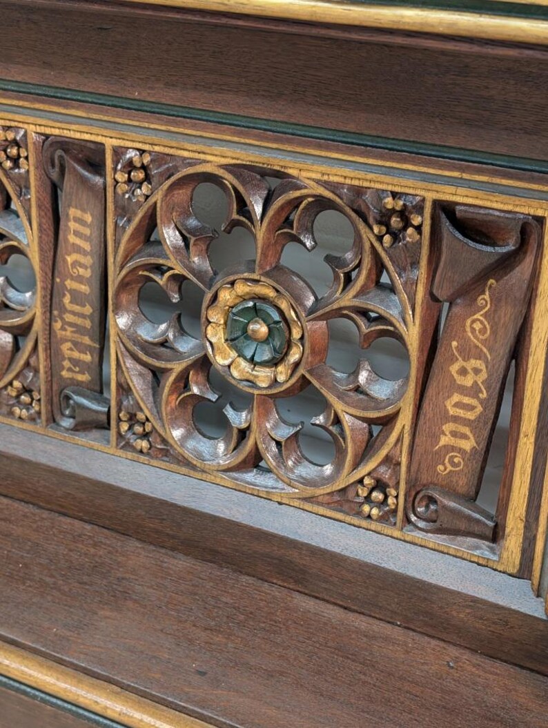 Gilded Oak Wood Gothic Revival Communion/altar Rail/railing/divider - Etsy