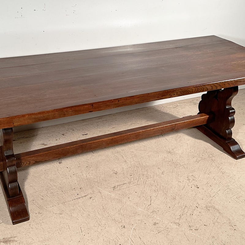 Antique Library Table - Etsy