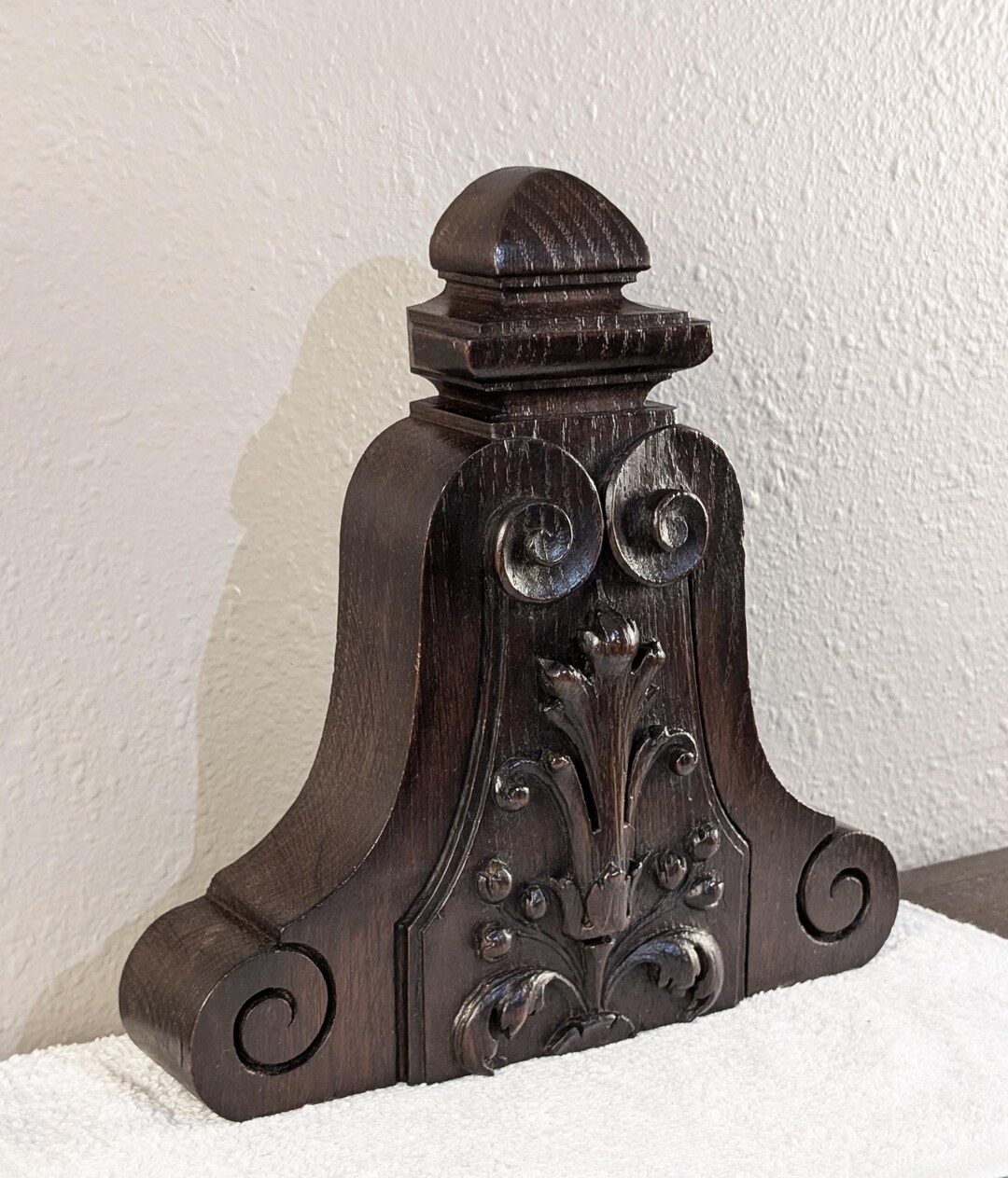 French Antique Renaissance Revival Oak Wood Crest Pediment - Etsy