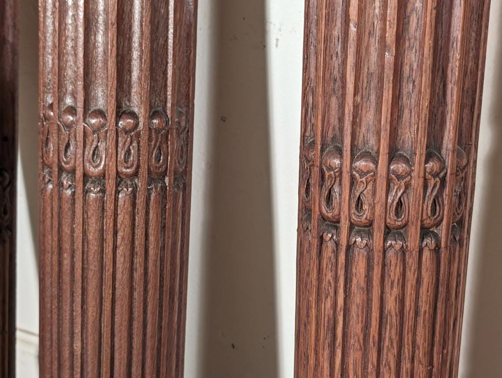 35 Linear Feet of Antique French Solid Oak Wood Boiserie/paneling ...