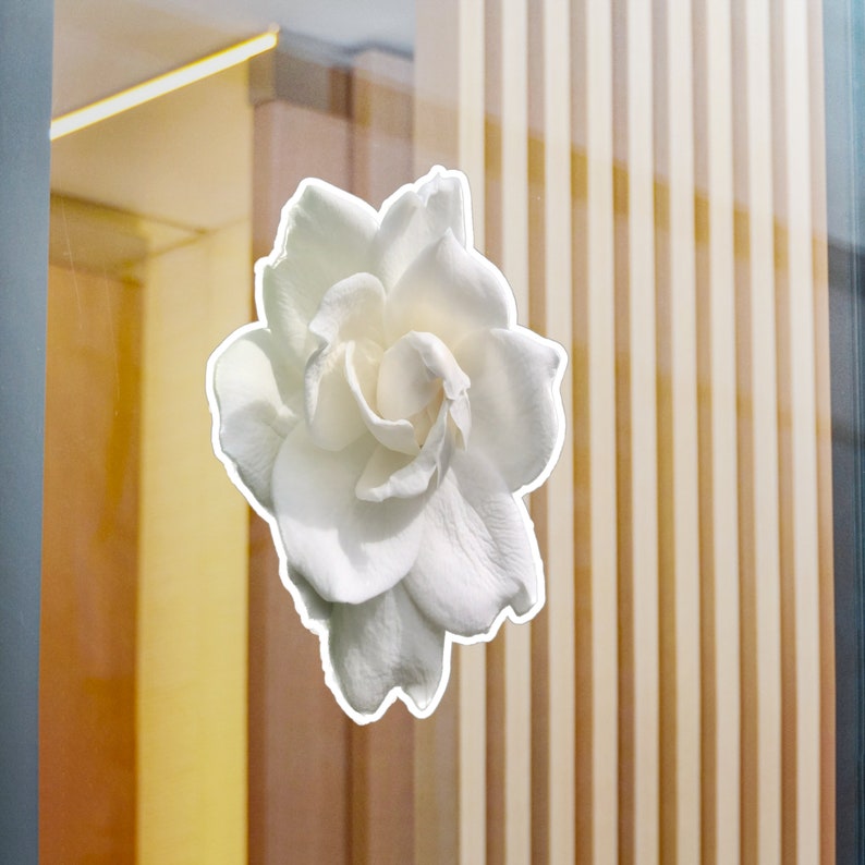 Gardenia Kiss-cut Vinyl Decals - Etsy