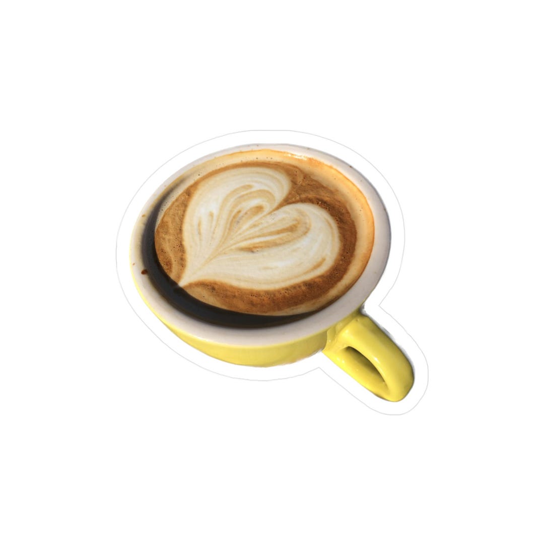 Love You A Latte Kiss-cut Vinyl Decals - Etsy