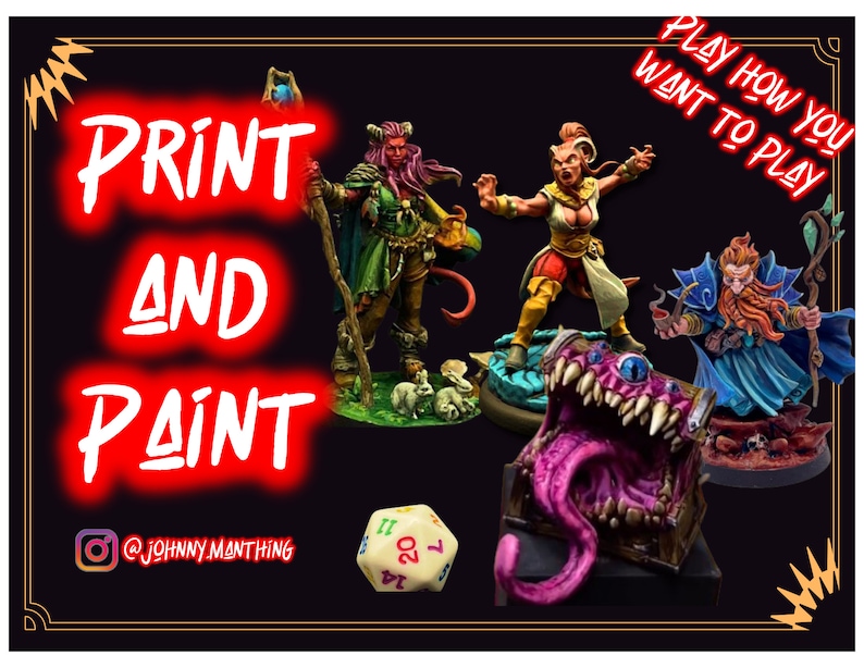 Custom Miniature Printing and Painting Service: Heroforge, Dnd, TTRPG ...
