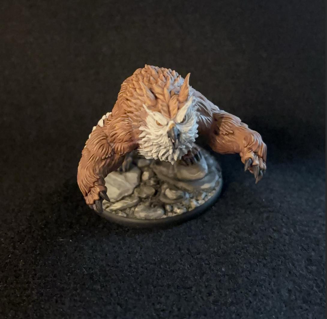 Owlbear Miniature for Dungeons and Dragons or Pathfinder - Etsy
