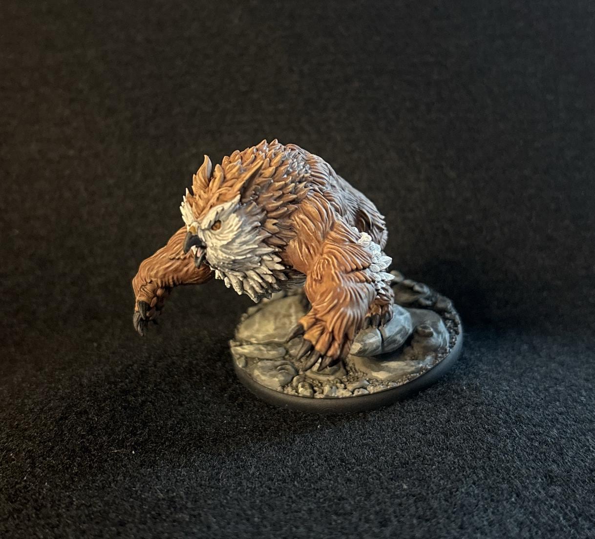 Owlbear Miniature for Dungeons and Dragons or Pathfinder - Etsy