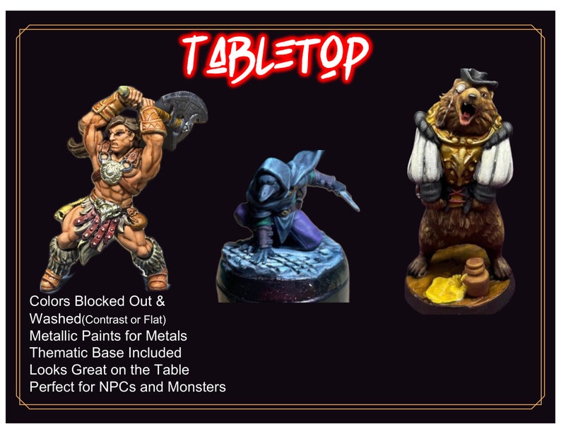 Custom Miniature Printing and Painting Service: Heroforge, Dnd, TTRPG ...