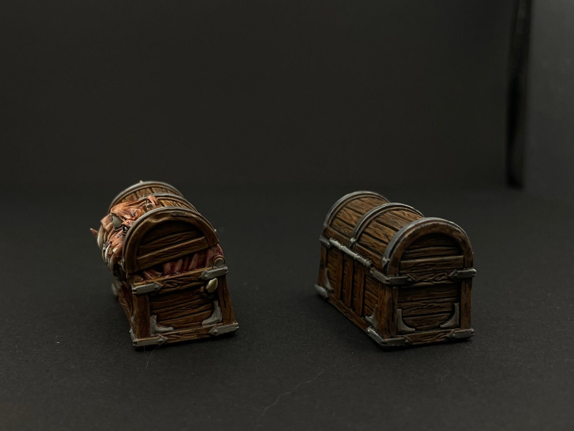 Mimic Treasure Chest Set for Dungeons and Dragons / TTRPG - Etsy