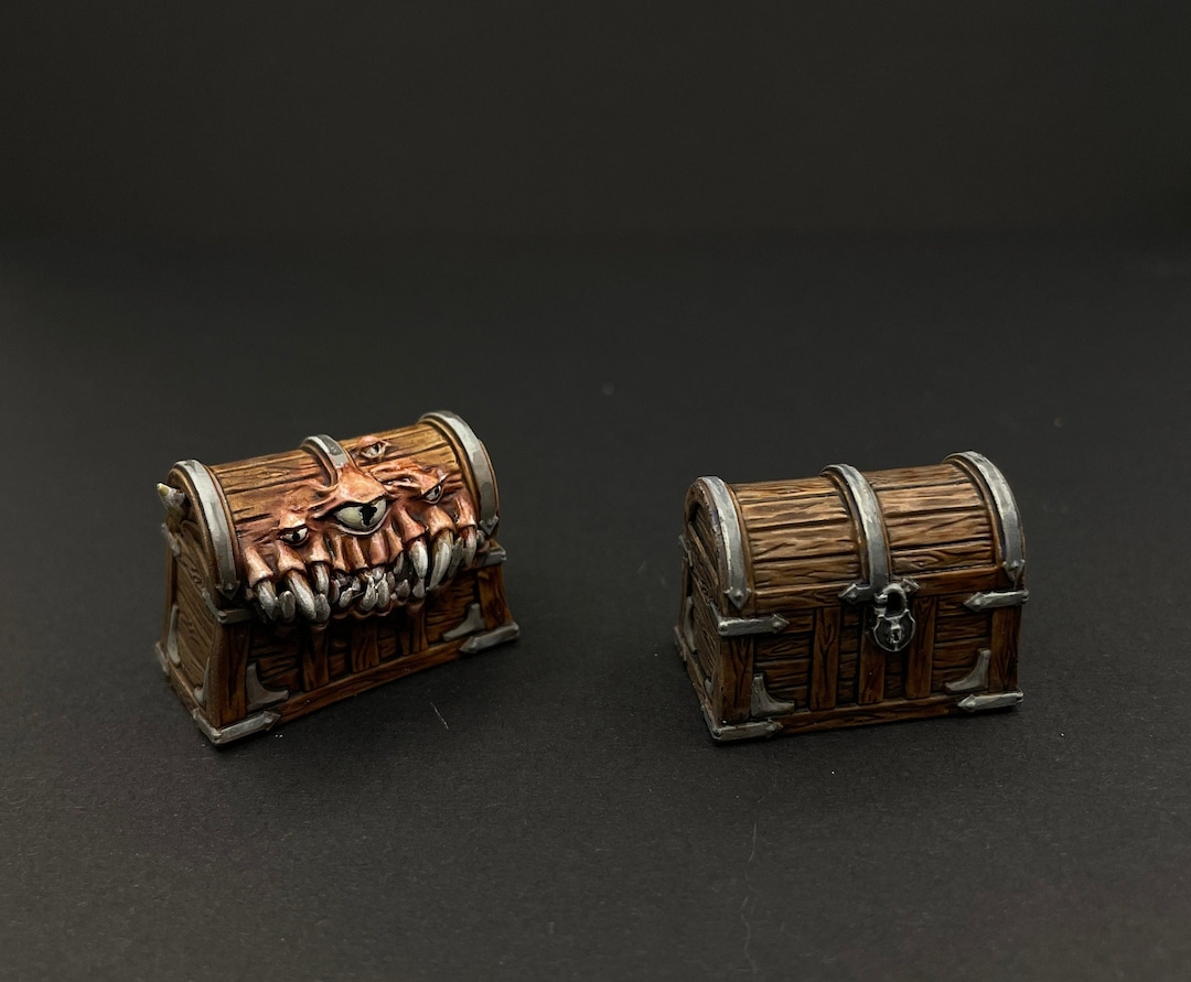 Mimic Treasure Chest Set for Dungeons and Dragons / TTRPG - Etsy