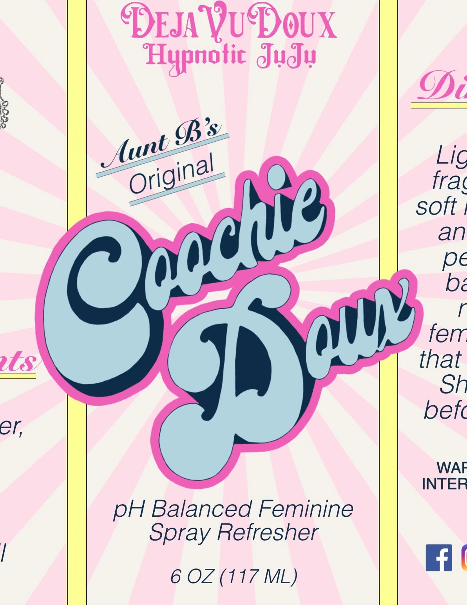 Coochie Doux Feminine Refresher Spray ~ Feminine Hygiene, Neutralize ...