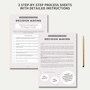 Decision Making Worksheets, Problem Solving Template, Decision Aid ...