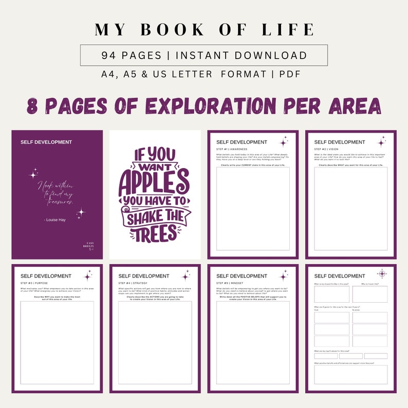 Life Blueprint, Personal Life Map, Book of Life, Vision, Purpose ...