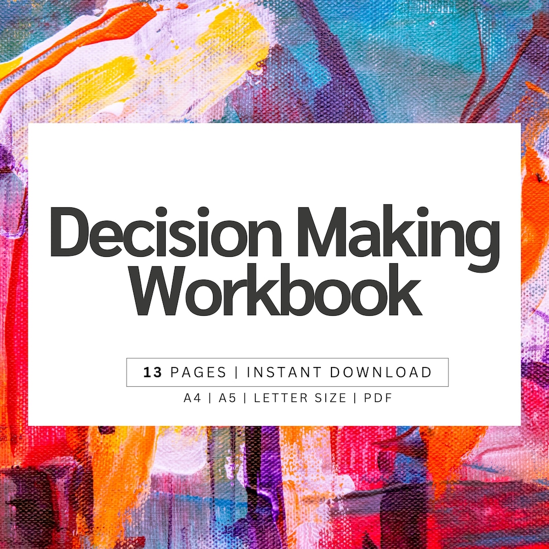 Decision Making Worksheets | Problem-solving Journal, Decision Aid ...